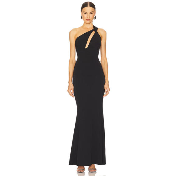 Katie May | Dresses | Revolve Katie May Edgy Gown Long Dress Black ...